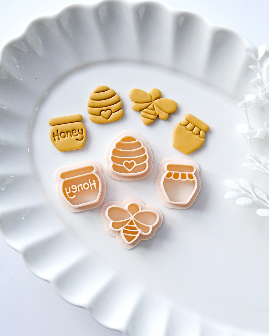 Spring Honey Bee Polymer Clay Cutters Set | Spring Clay Cutters | Stud ...