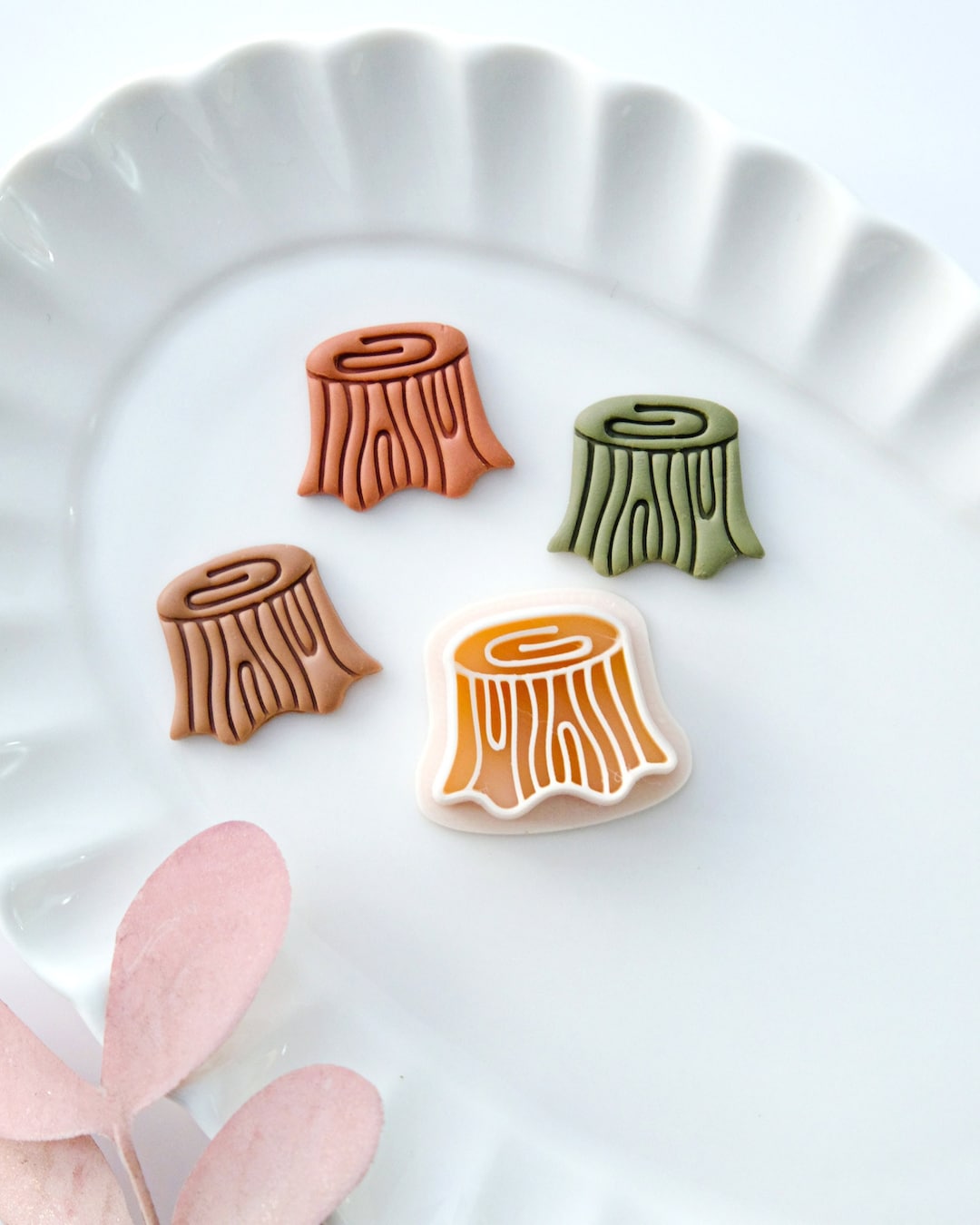 Tree Stump Clay Cutters | Polymer Clay Stud Earring Cutters | Detailed ...