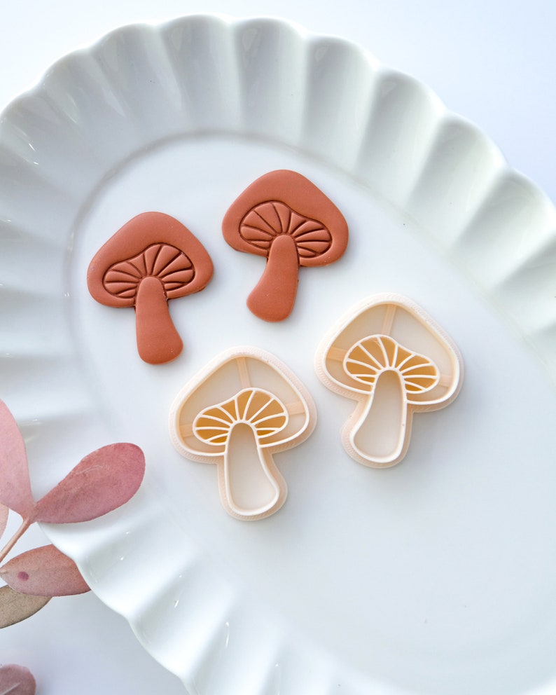 Mushroom Clay Cutters Boho Polymer Clay Earring Cutters - Etsy