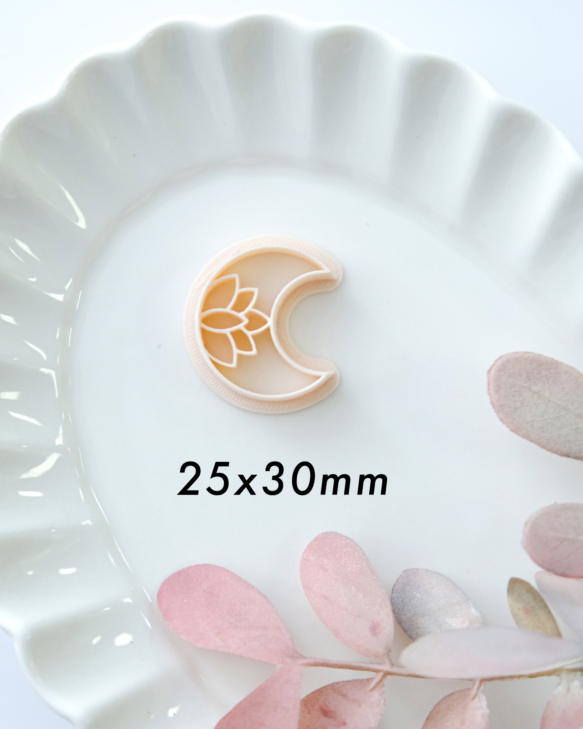 Boho Lotus Moon Polymer Clay Cutters Embossing Cutters for - Etsy