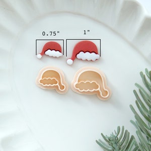 Christmas Clay Cutters Santa Hat Polymer Clay Cutters Set Earring ...