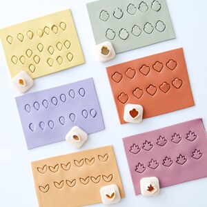 Mini Flower Petal Polymer Clay Cutters | Micro Clay Cutters | Clay ...