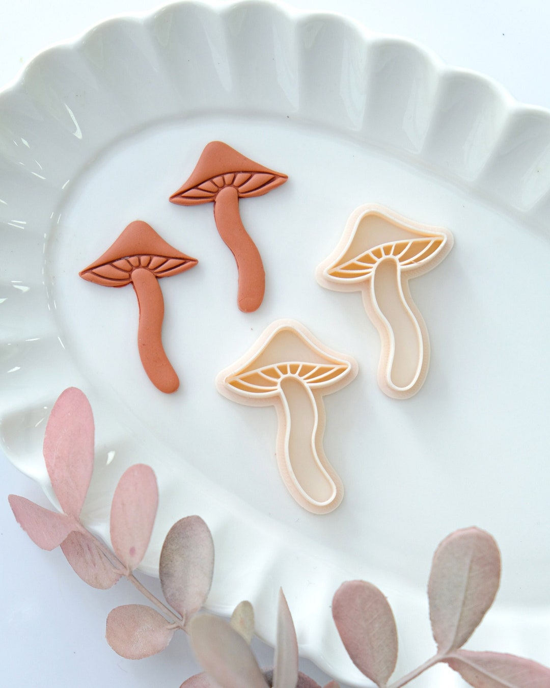 Mushroom Polymer Clay Cutters Set | Boho Earrings Cutter | Jewelry ...