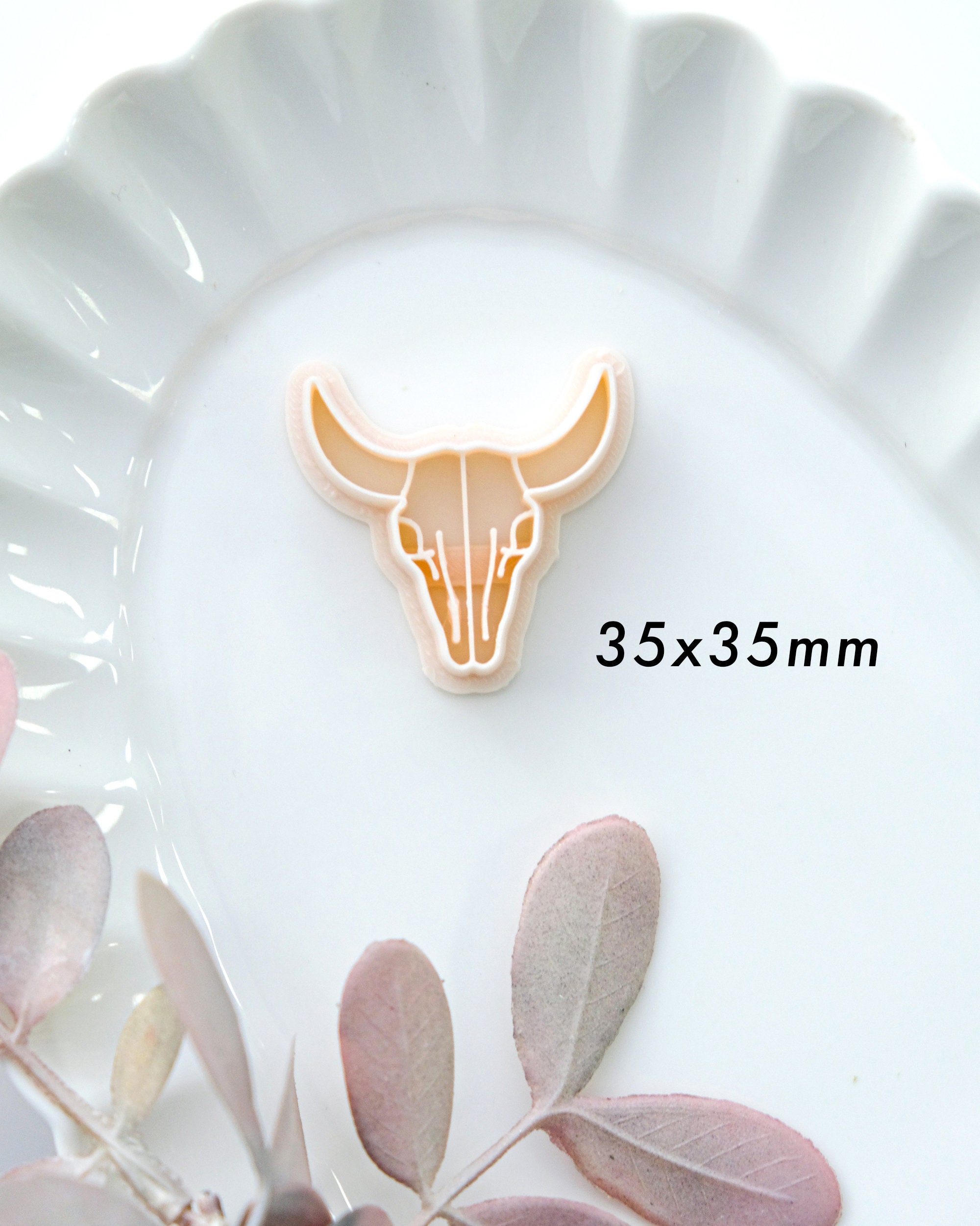Cow Skull Polymer Clay Cutters: Bull Head Earring Molds - Etsy