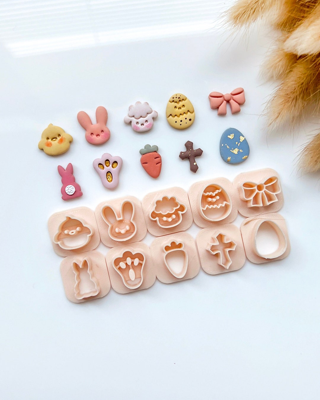 Easter Stud Pack Polymer Clay Cutters | Spring Clay Earring Molds ...
