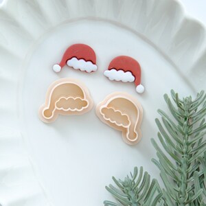 Christmas Clay Cutters Santa Hat Polymer Clay Cutters Set Earring ...