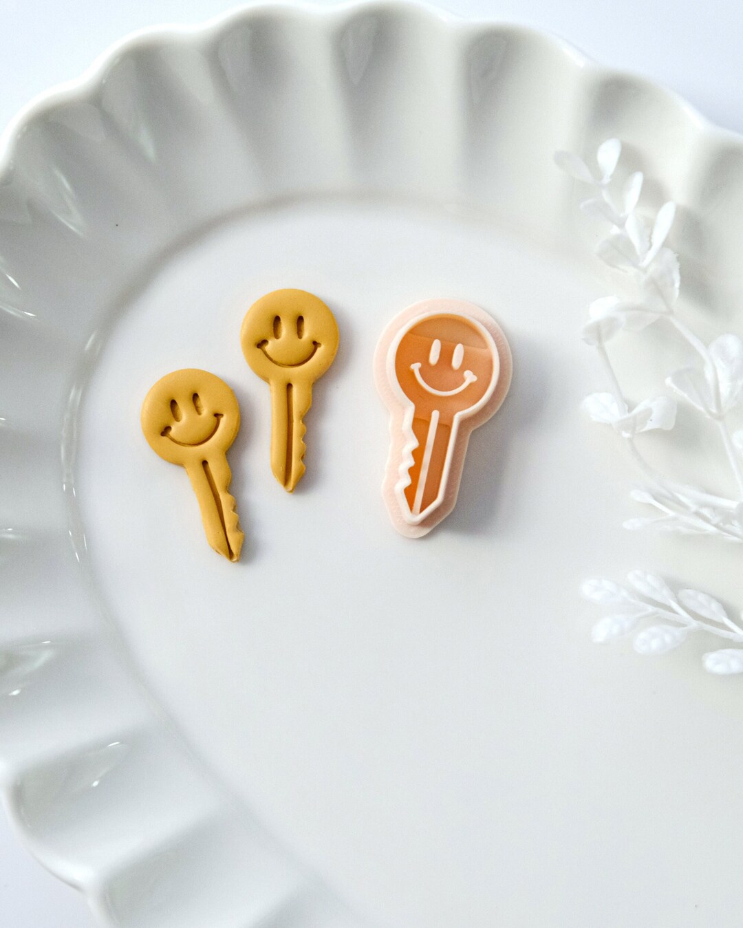Smiley Face Key Polymer Clay Cutters | Boho Clay Cutters | Clay Earring ...