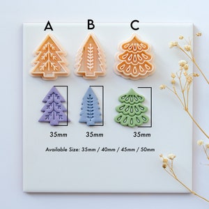 Christmas Tree Clay Cutters: Polymer Clay Earring Jewelry Making - Etsy