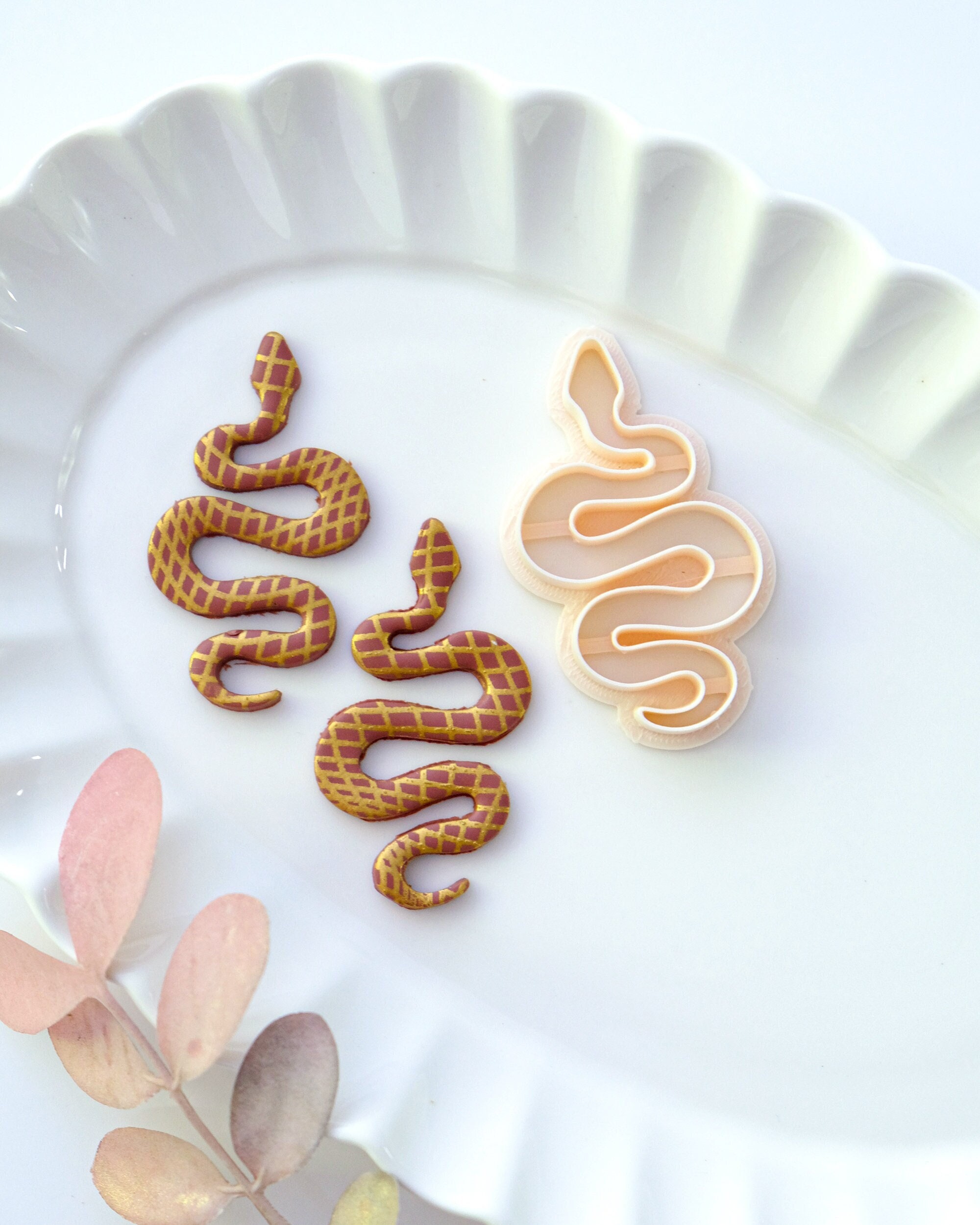 Snake Clay Cutters Boho Polymer Clay Earring Cutters Clay - Etsy