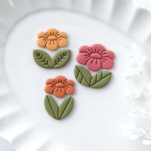 Spring Flower Clay Cutters | Floral Polymer Clay Cutters | Flower ...