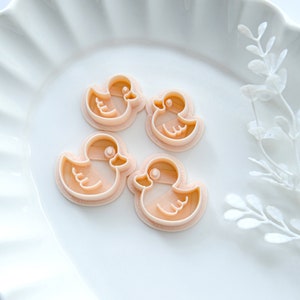 Cute Yellow Duck Polymer Clay Cutters | Baby Duck Stud Earring Clay ...