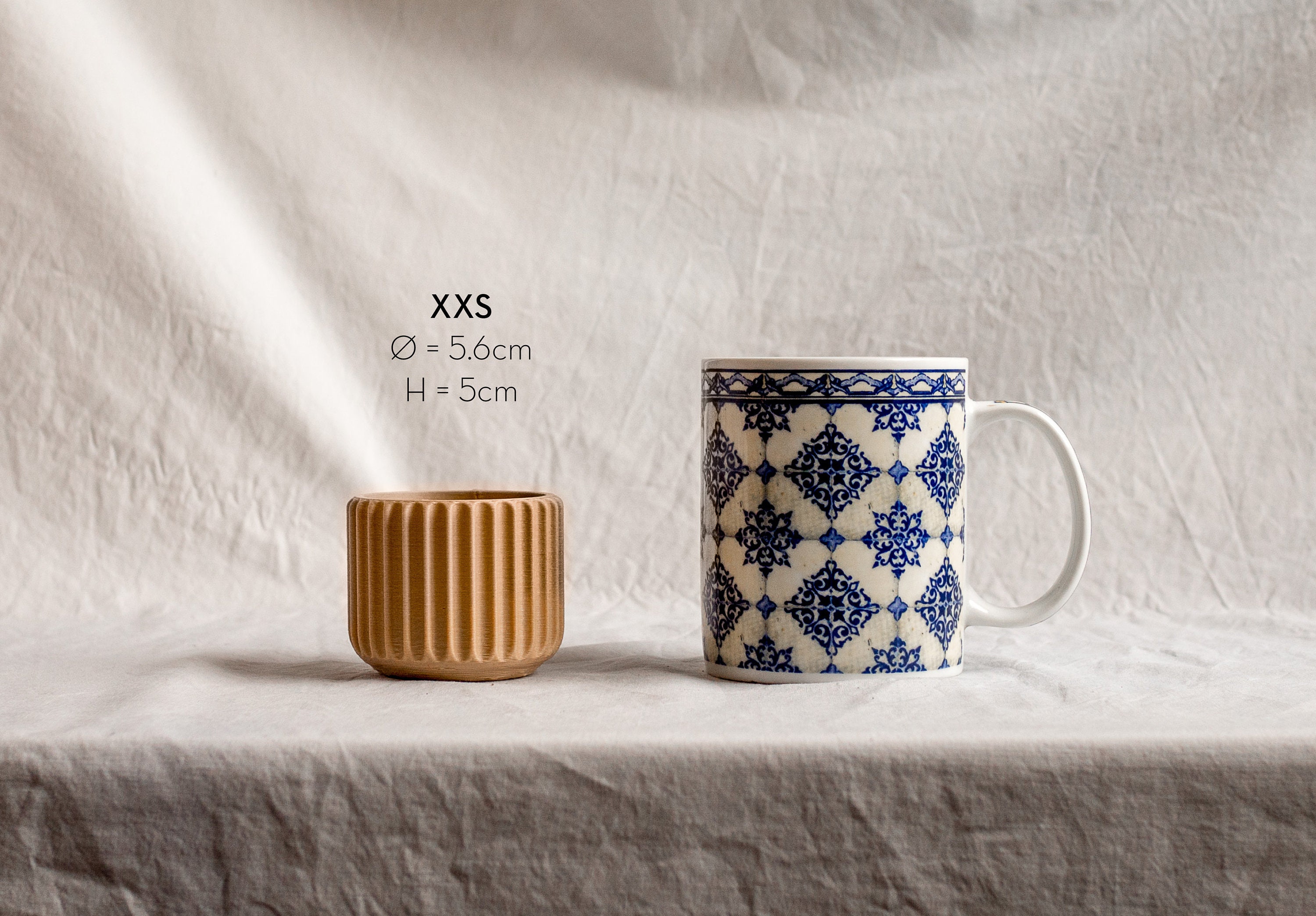 Fluted Pots 3D Printed Wood Pots - Etsy UK