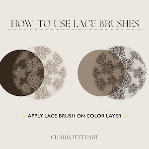 Lace Texture Brushes Procreate, Lace Brush Set, Procreate Fabric ...