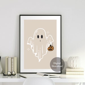 Boho Halloween Printables, Halloween Wall Art Bundle, Set of 8 Prints ...