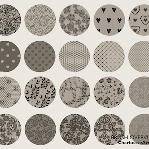 Lace Texture Brushes Procreate, Lace Brush Set, Procreate Fabric ...