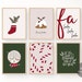 Christmas Wall Art Set of 15 Christmas Prints Christmas - Etsy