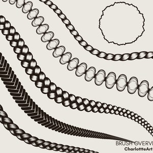 Procreate Braids Brush Set, Procreate Outline Braid Brushes, Hair Brush ...