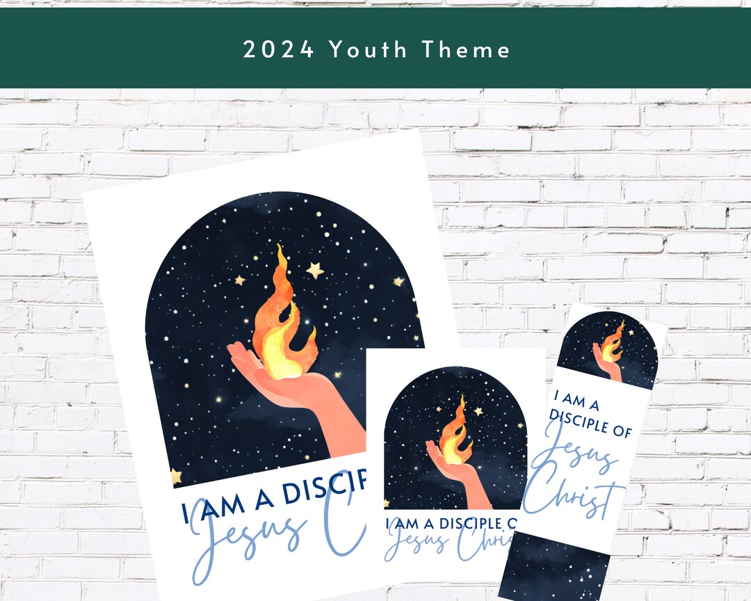 2024 Youth Theme Printable I Am a Disciple of Jesus Christ Young Women ...