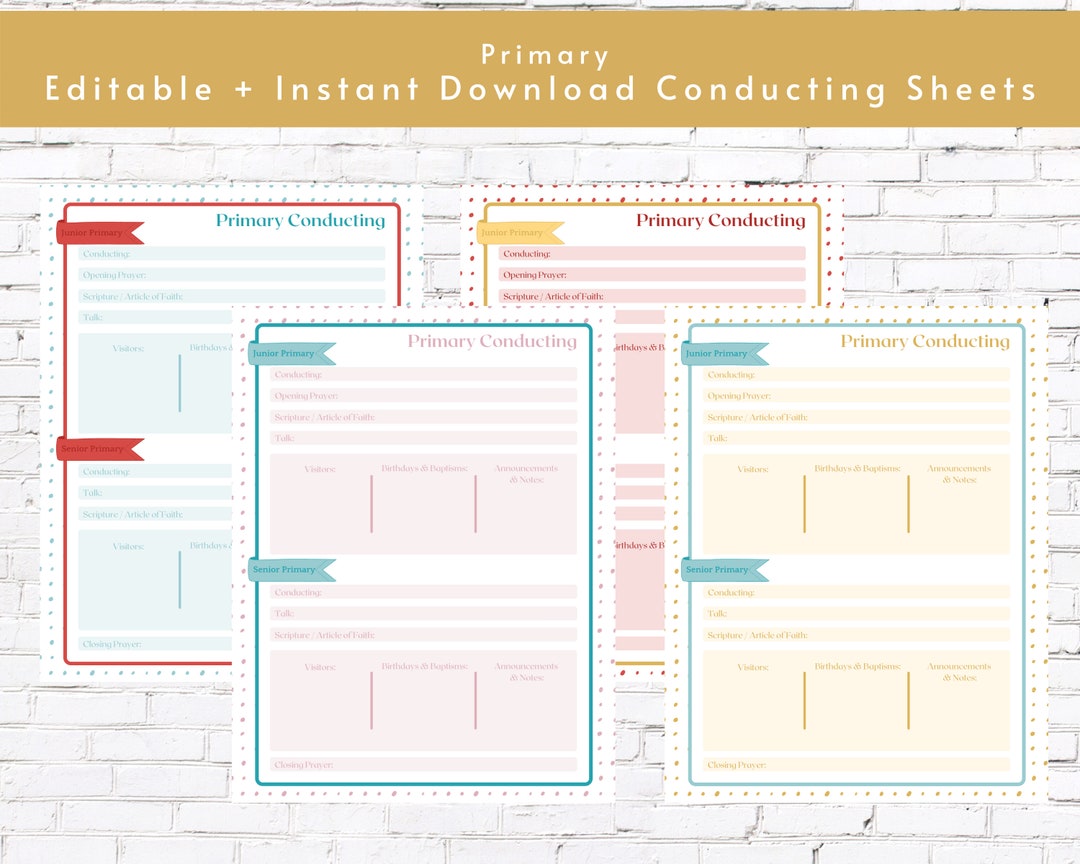 Editable Primary Conducting Sheets | Conducting Help for Singing Time ...