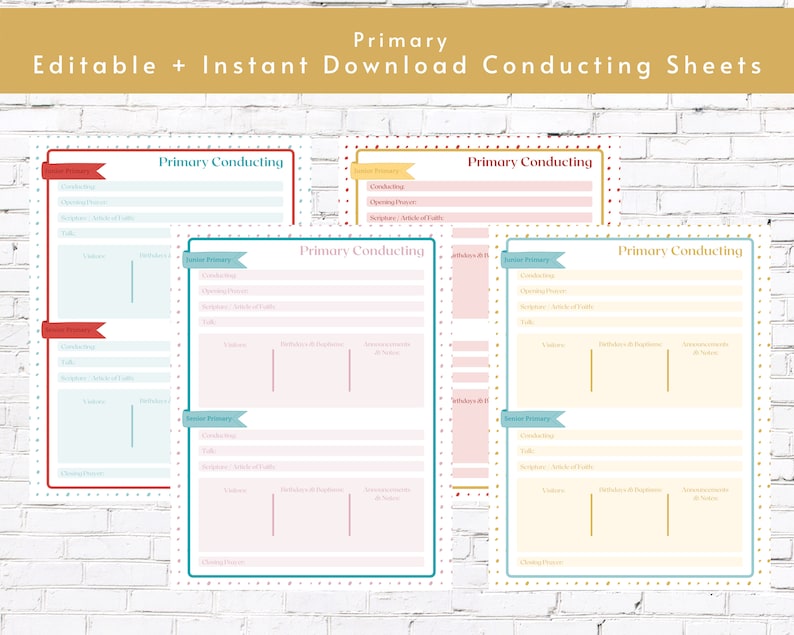 Editable Primary Conducting Sheets | Conducting Help for Singing Time ...