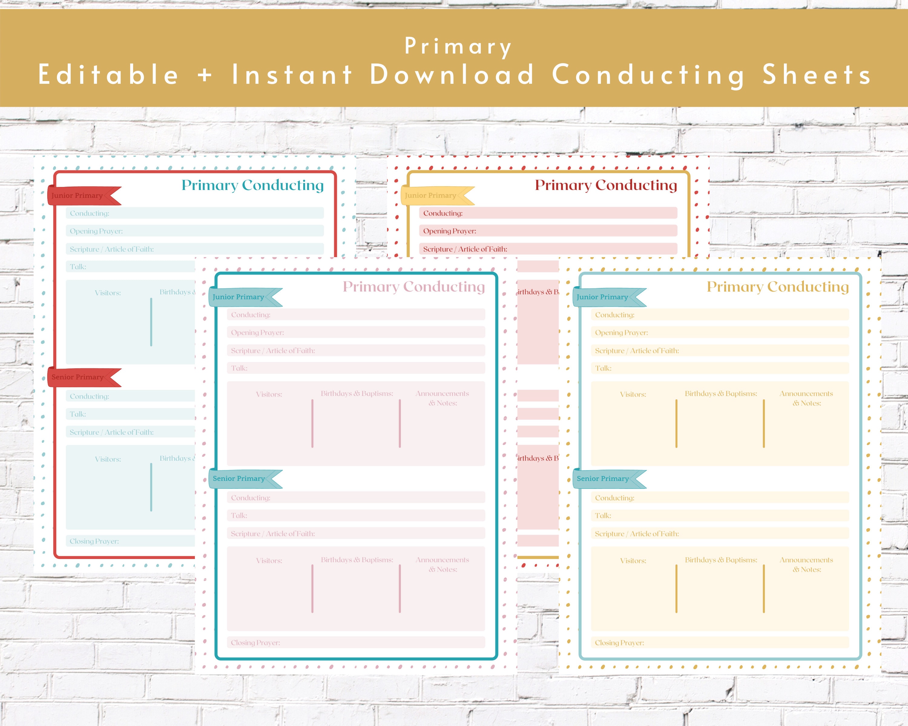Editable Primary Conducting Sheets | Conducting Help for Singing Time ...