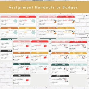 Primary Sharing Time Bundle | Talk Assignment Wristbands | Badges ...