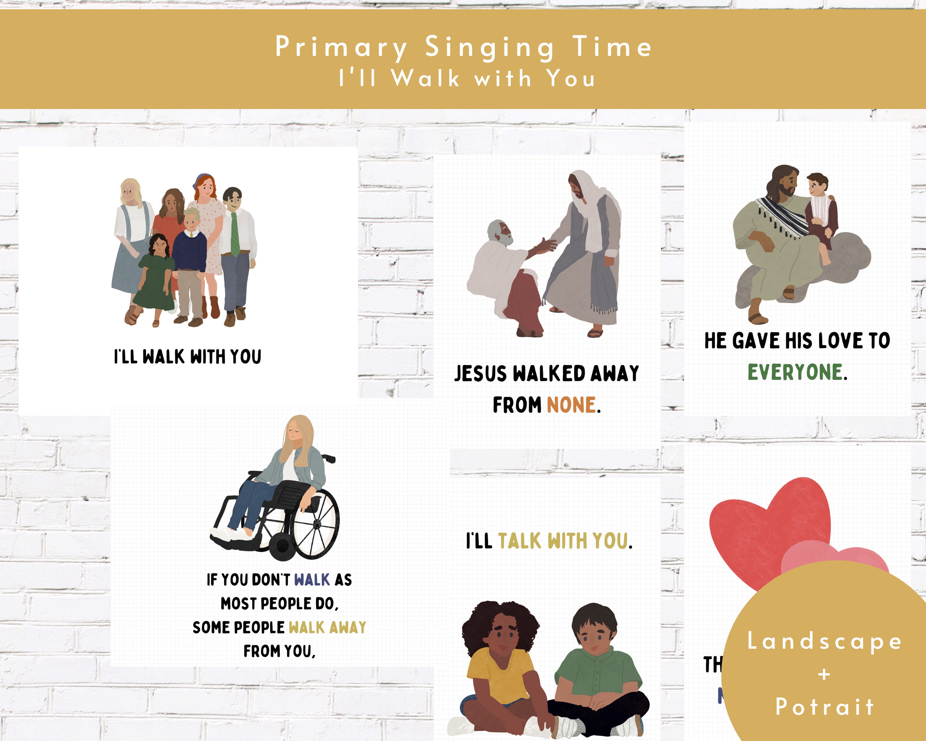 I'll Walk With You Primary Singing Time July 2023 Come Follow Me | Song ...