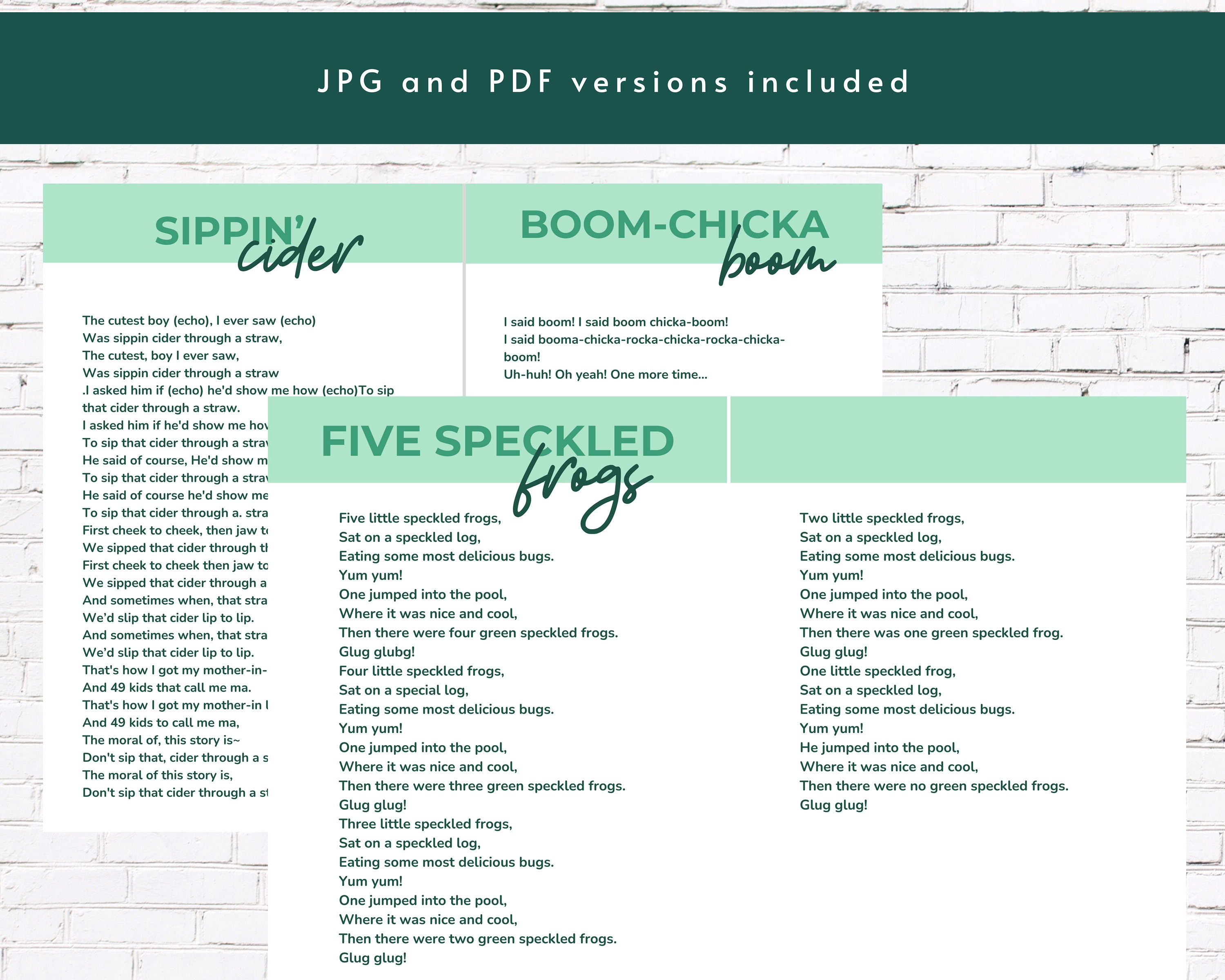 Girl's Camp Songbook | Printable Girl's Camp Songs for Young Women ...