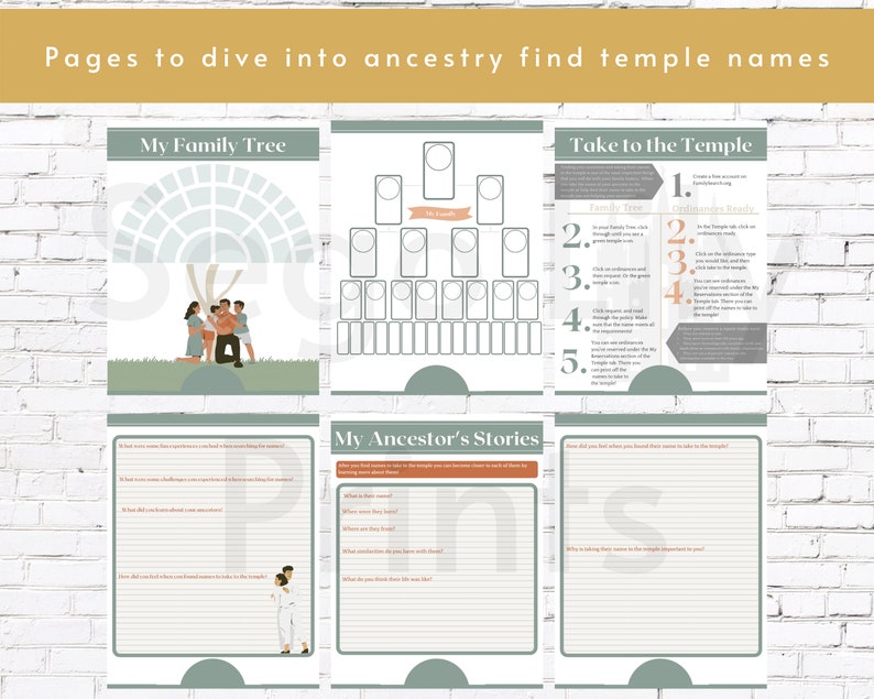 Family History Activity Book Family Tree Workbook for - Etsy