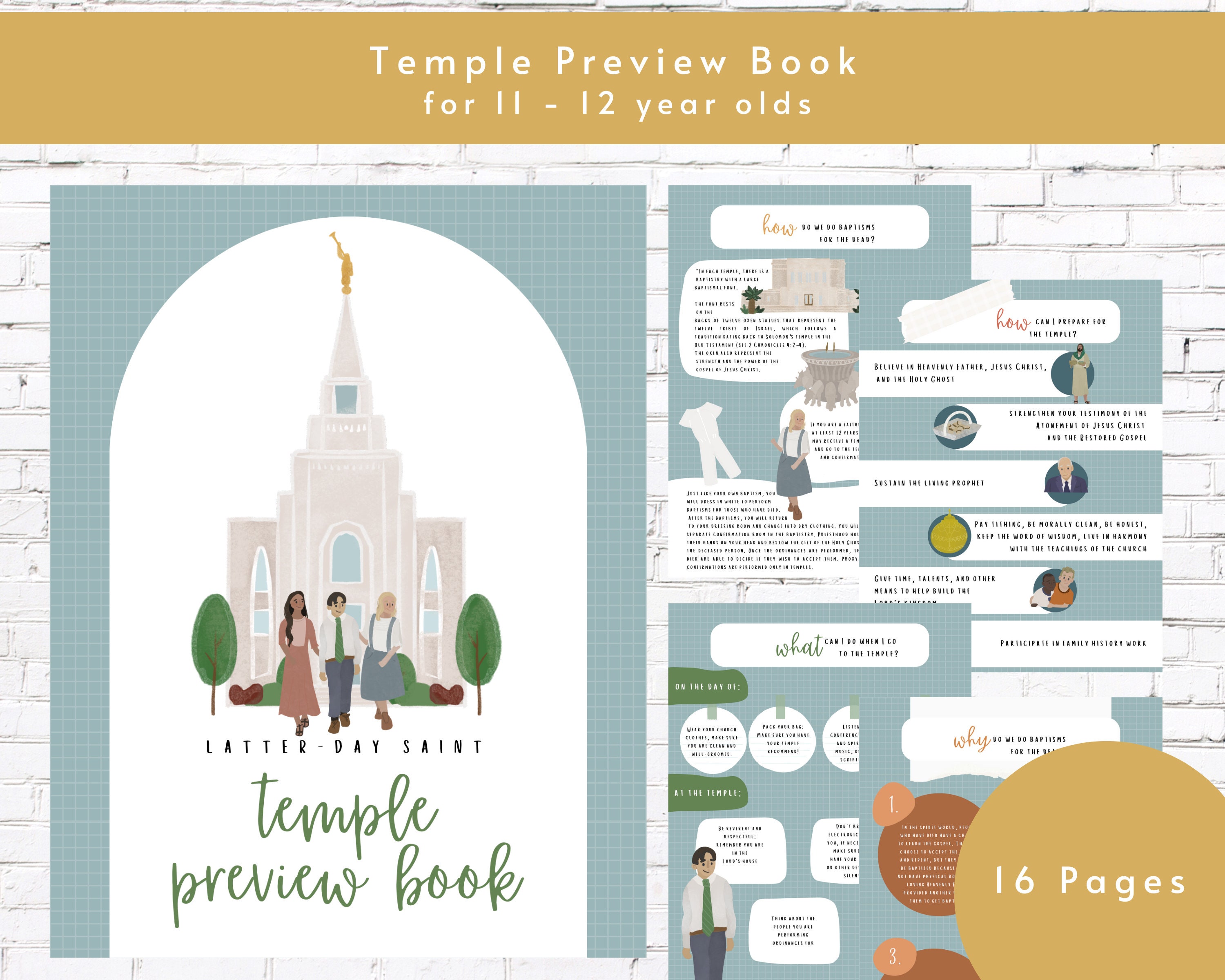 Latter-day Saint Temple Preview Activity Book Temple and - Etsy
