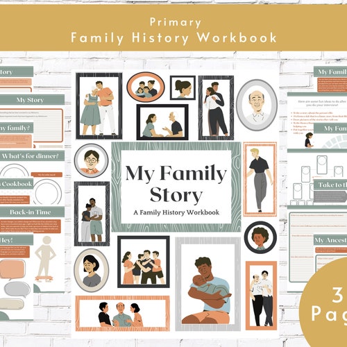 Family History Activity Book Family Tree Workbook for - Etsy