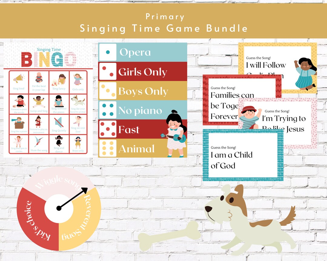 Primary Singing Time Games Printable Singing and Sharing Time ...