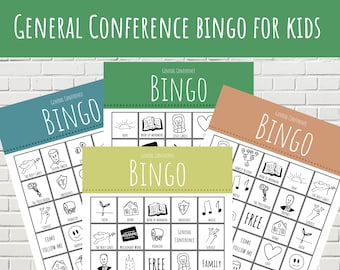 General Conference Bingo / LDS General Conference Bingo / General ...
