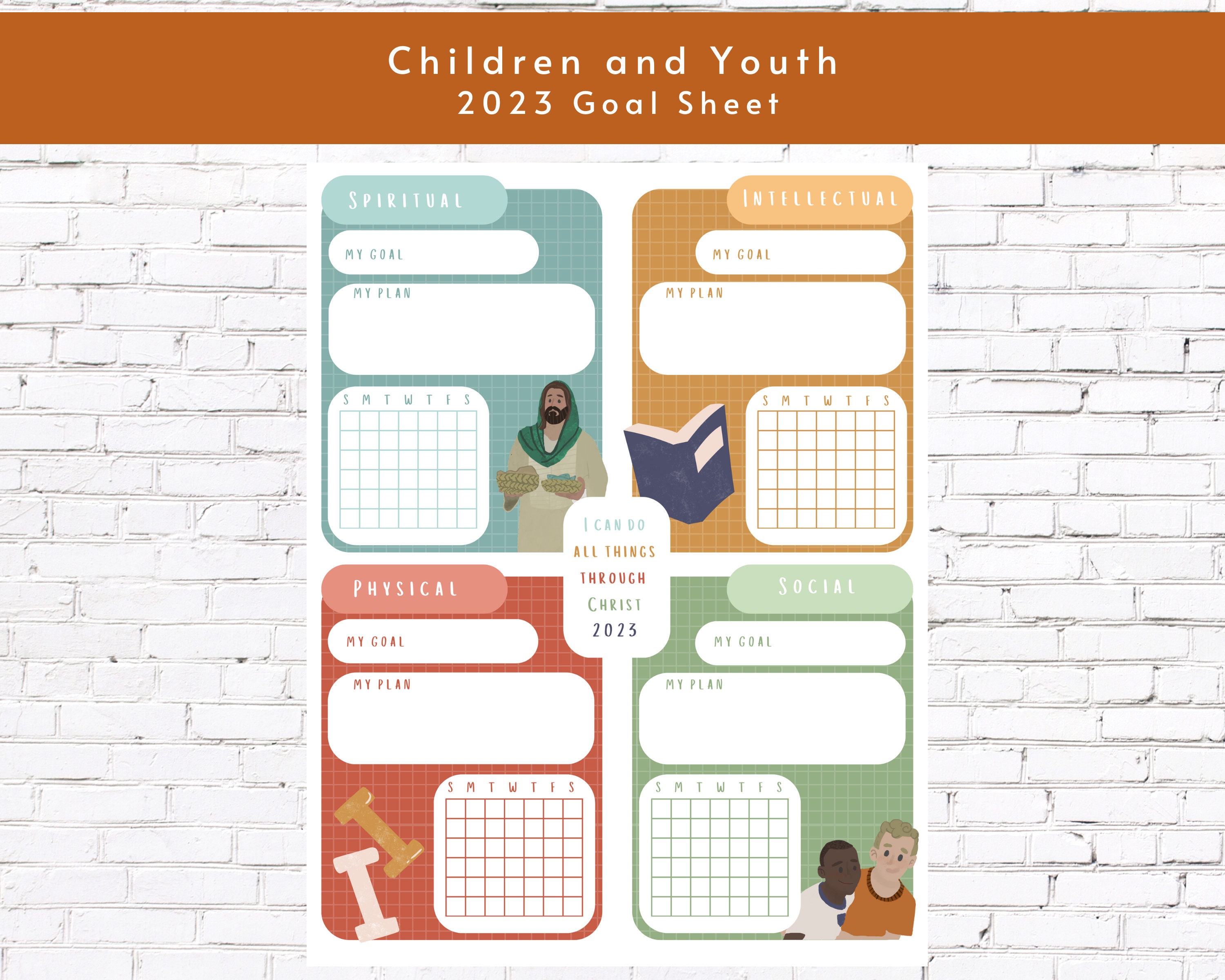 2023 Youth Goal Sheet and Tracker | Latter-day Saint Children and Youth ...