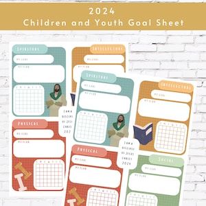 2024 Children and Youth Program Goal Sheet LDS Latter-day Saint Goal Tracker Printable Instant ...