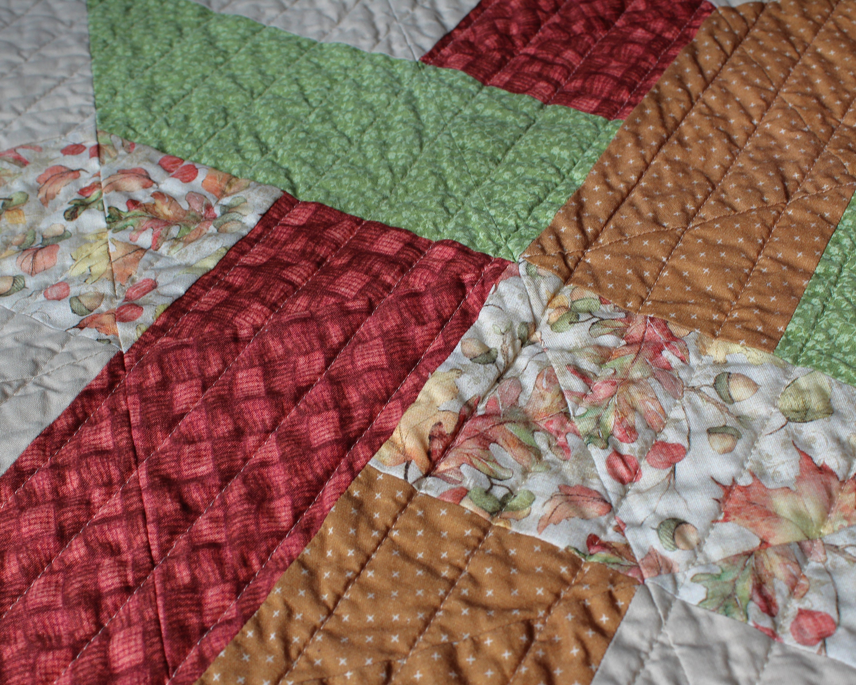 Fall Woven Star Quilted Table Runner - Etsy
