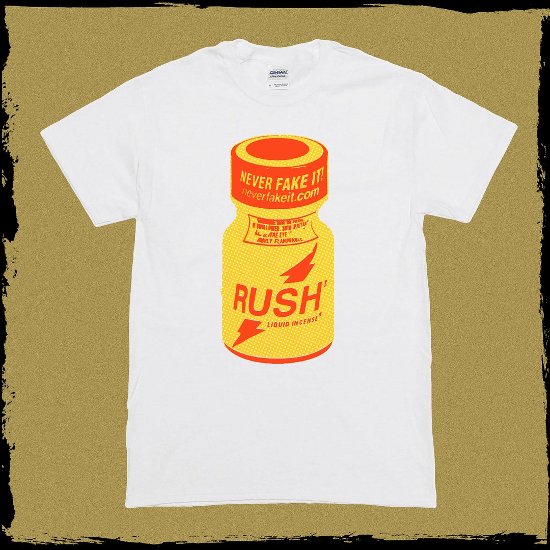 RUSH Liquid Incense Logo T Shirt Gold Amyl Punks Gays Freaks - Etsy Canada
