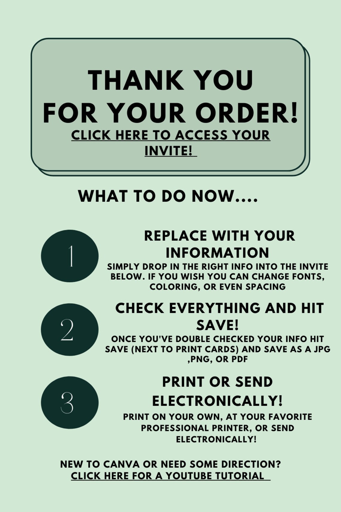 EDITABLE PLANT INVITATION, Plant Birthday Invitation, Canva Template ...