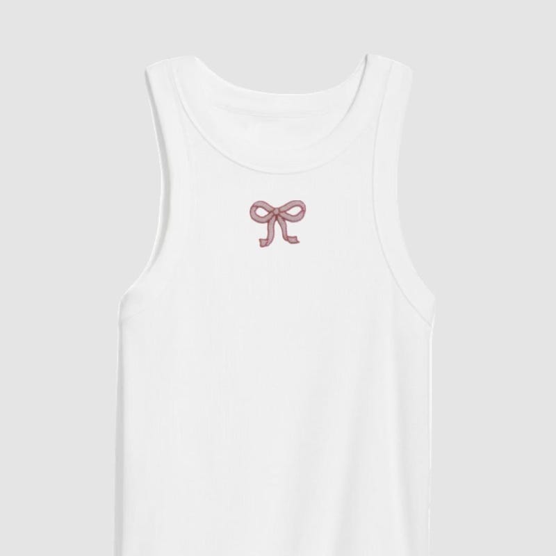 Tank Top With Bow - Etsy