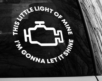 Check Engine JDM Funny Sticker Decal - Etsy