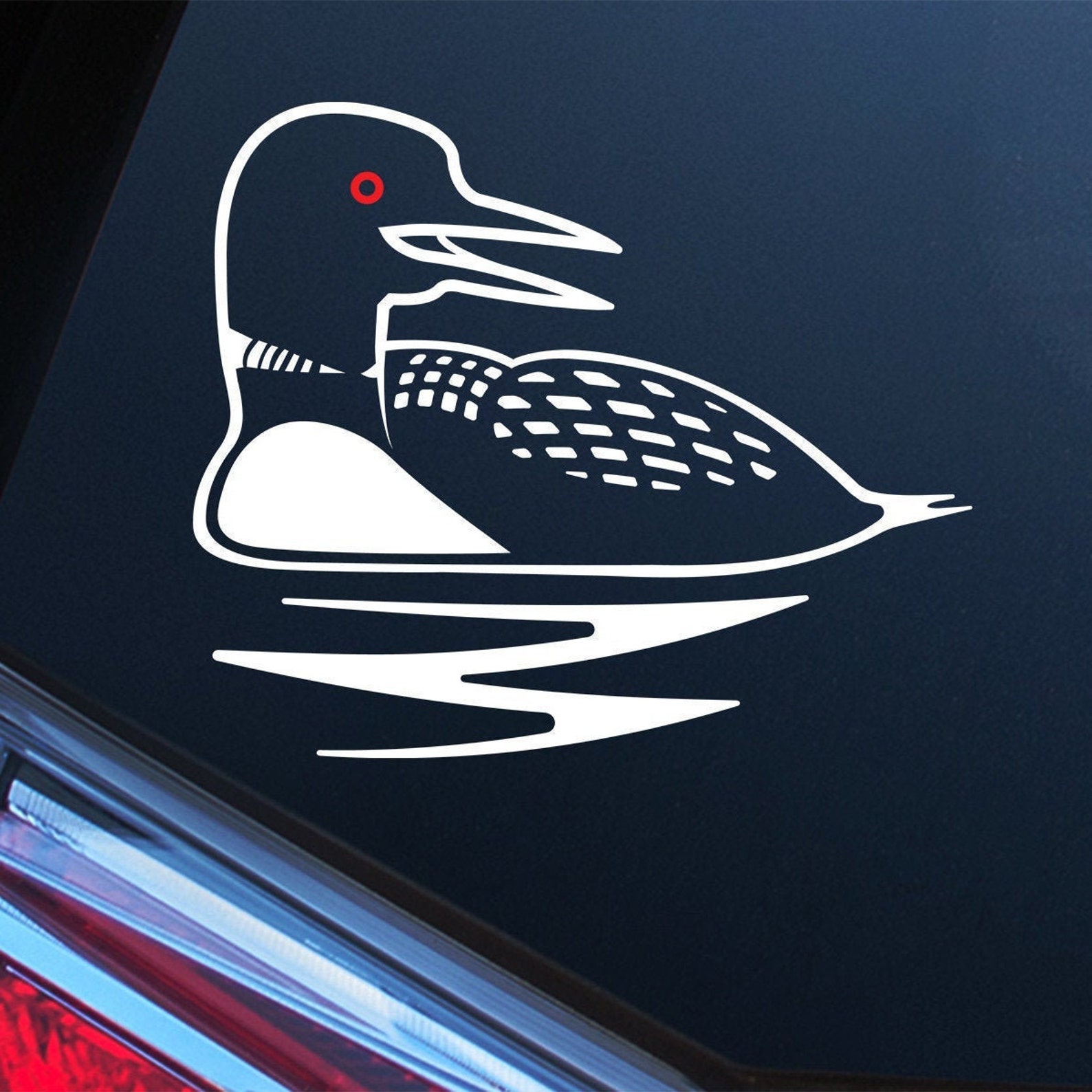 Common Loon Decal Loon Sticker Loon Mug Canoe Decal - Etsy