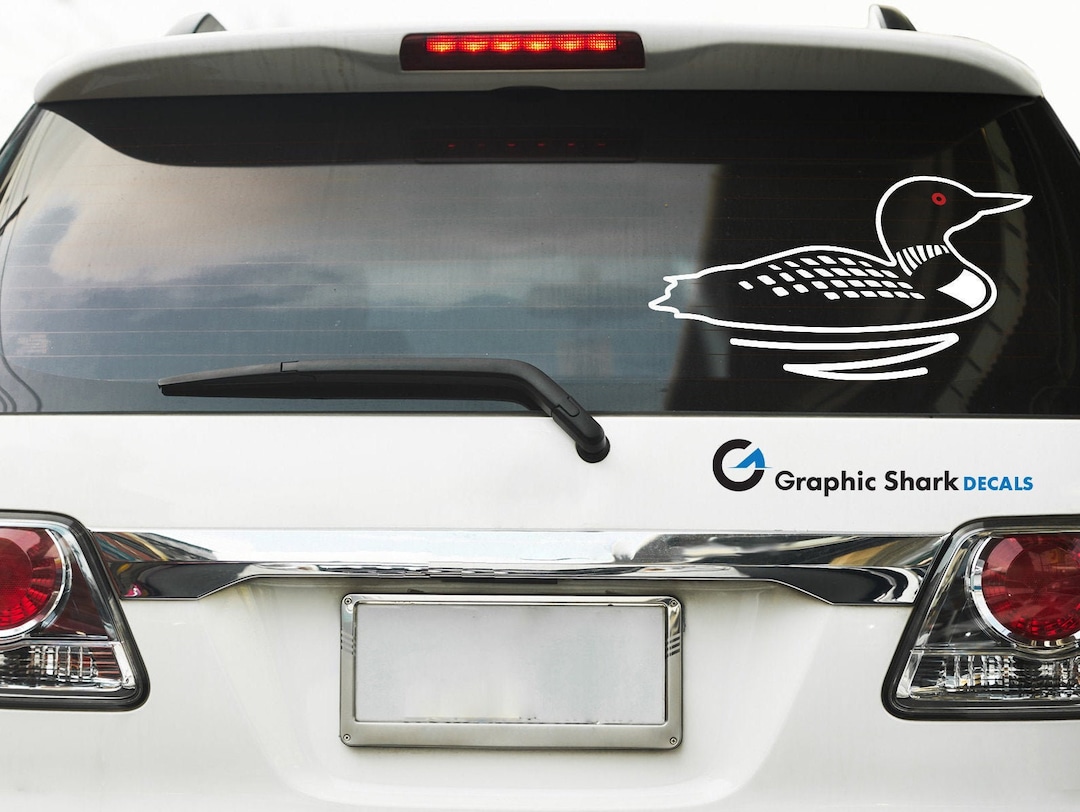 Creative Loon Decal | Golf Cart Decals | Loon Sticker | Canoe Decal ...
