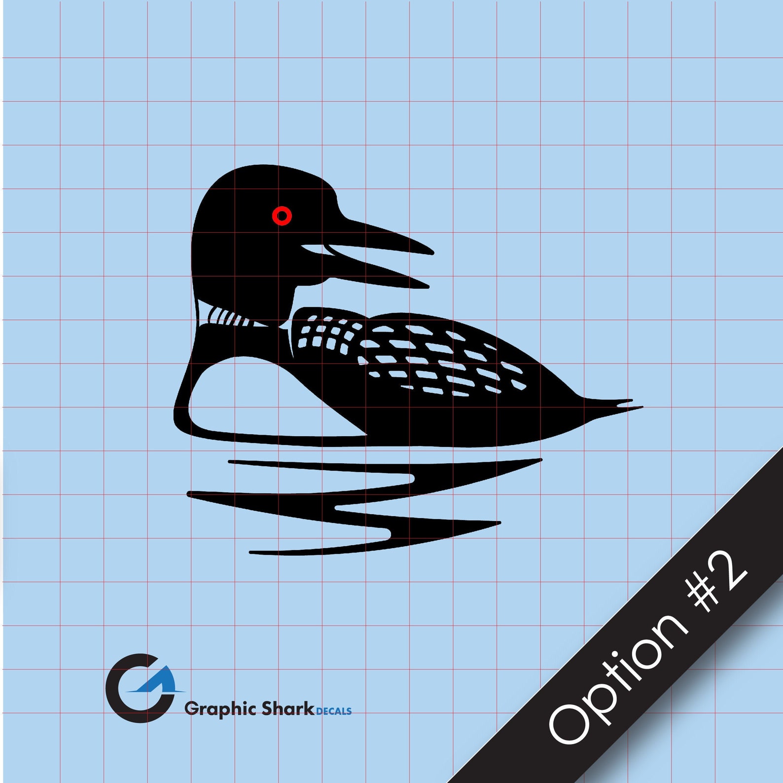 Common Loon Decal Loon Sticker Loon Mug Canoe Decal - Etsy