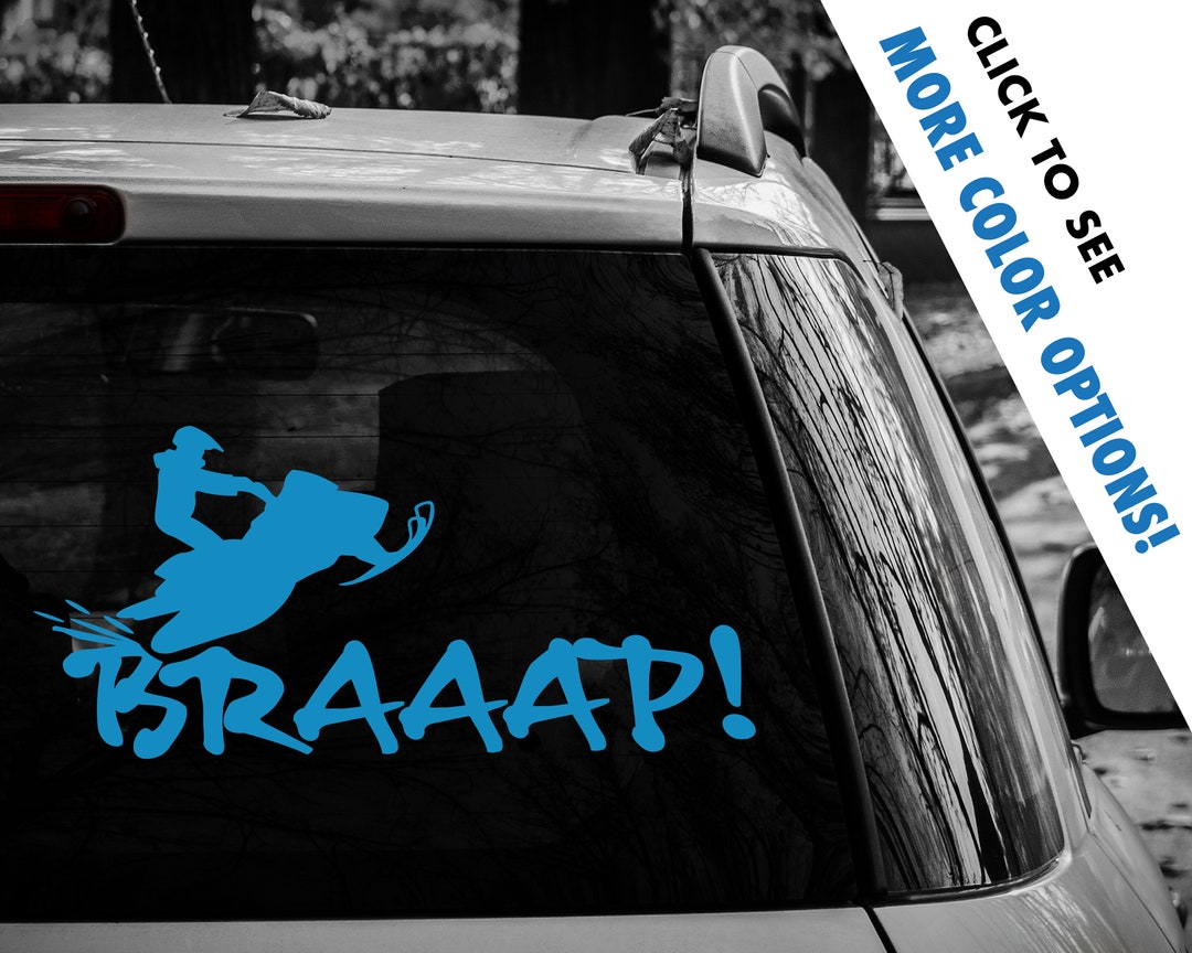 Snowmobile Decal | Sled Decal | Braaap Decal | Ski Doo Decals ...