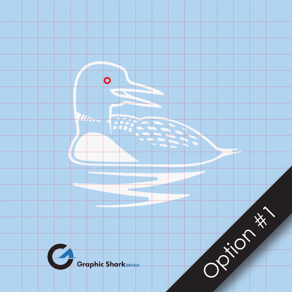 Common Loon Decal Loon Sticker Loon Mug Canoe Decal - Etsy