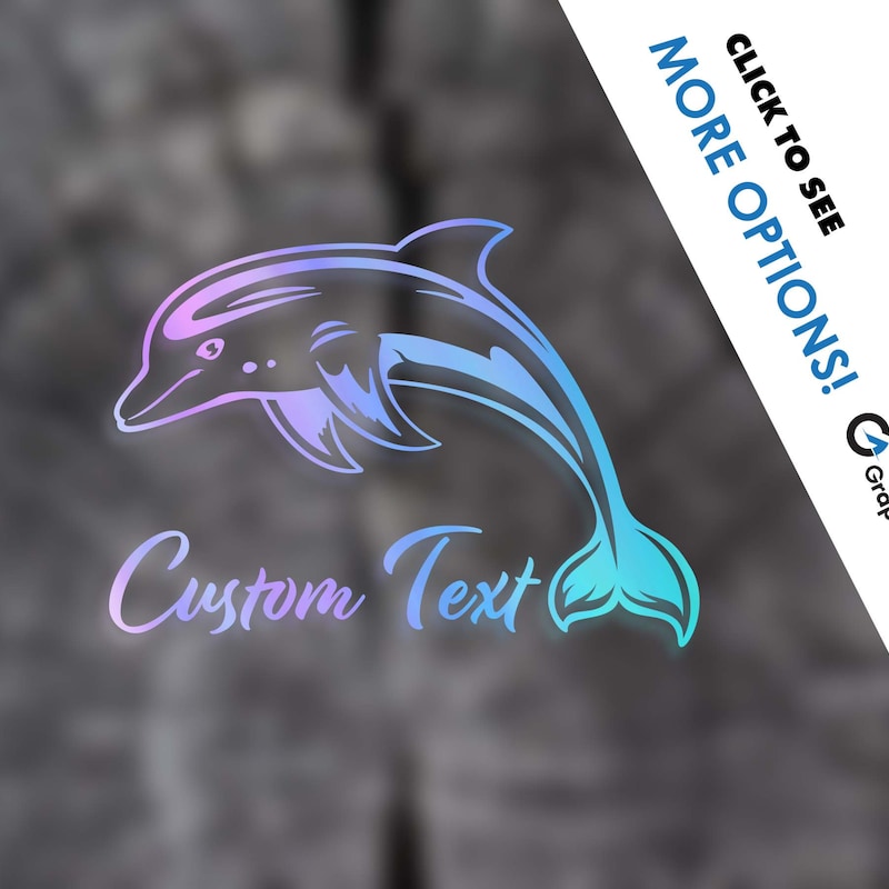 Dolphin Sticker - Etsy
