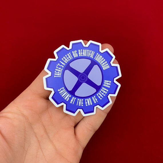 Carousel of Progress Scene Permanent Vinyl Decal in Magical Holographic ...