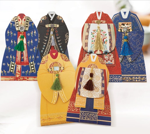 Korean Hanbok Card Ver.2 - Korean Traditional Clothes Shape Special ...