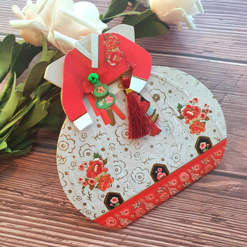 Korean Lucky Bag & Hanbok Shaped Envelope Traditional 3D - Etsy