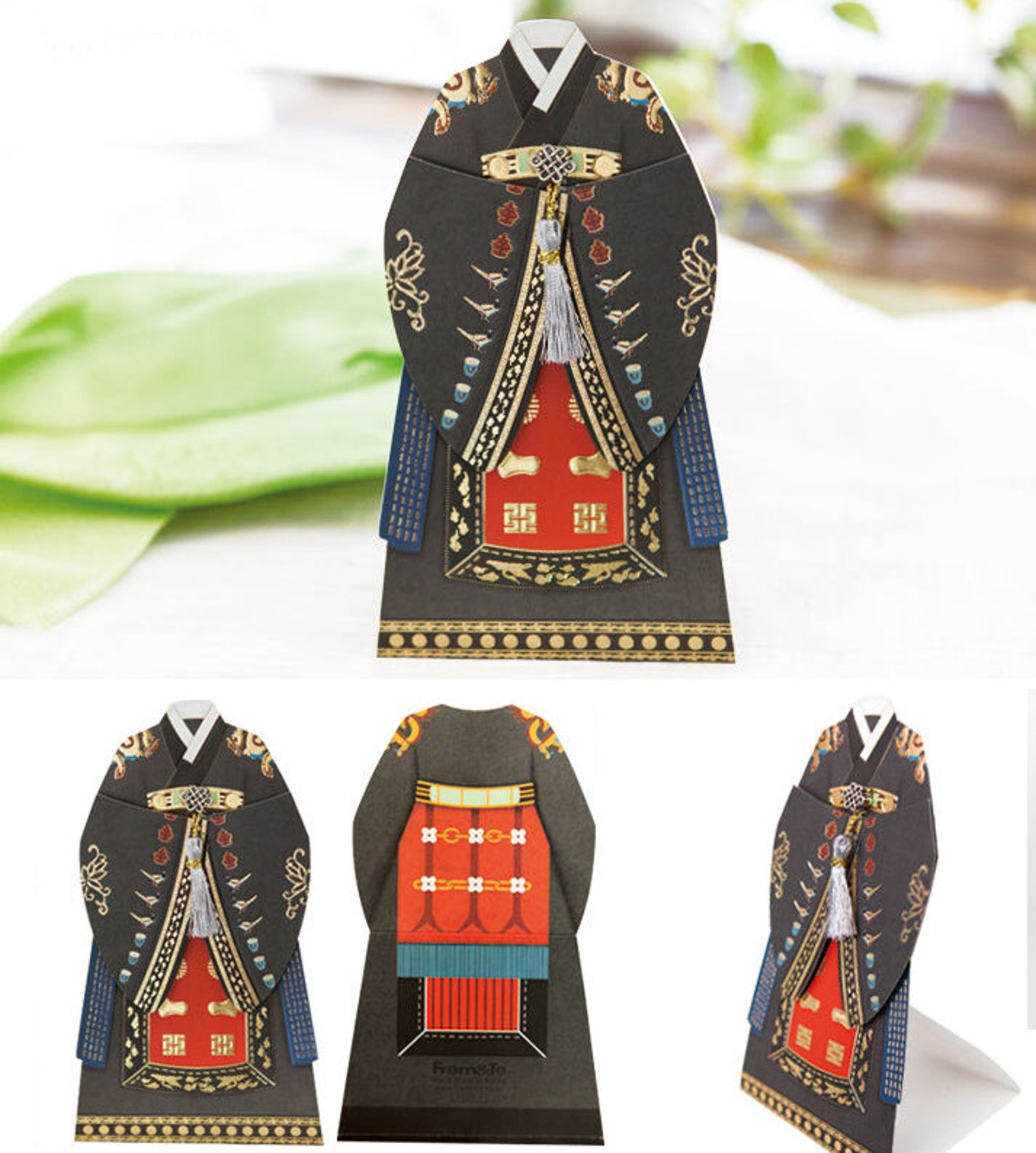 Korean Hanbok Card Ver.2 - Korean Traditional Clothes Shape Special ...